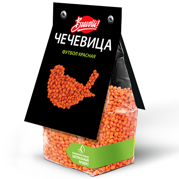 Чечевица красная Футбол Bravolli!, купить в Москве, цена и отзывы в ...